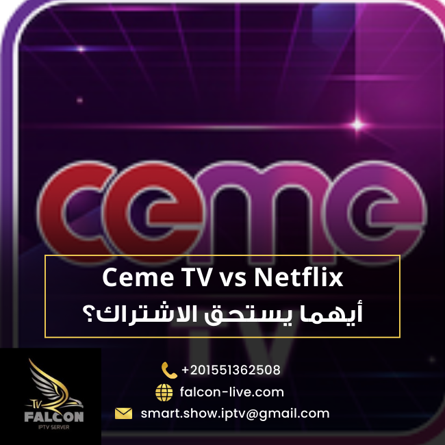 Ceme TV vs Netflix - مقارنة بين أفضل منصات البث